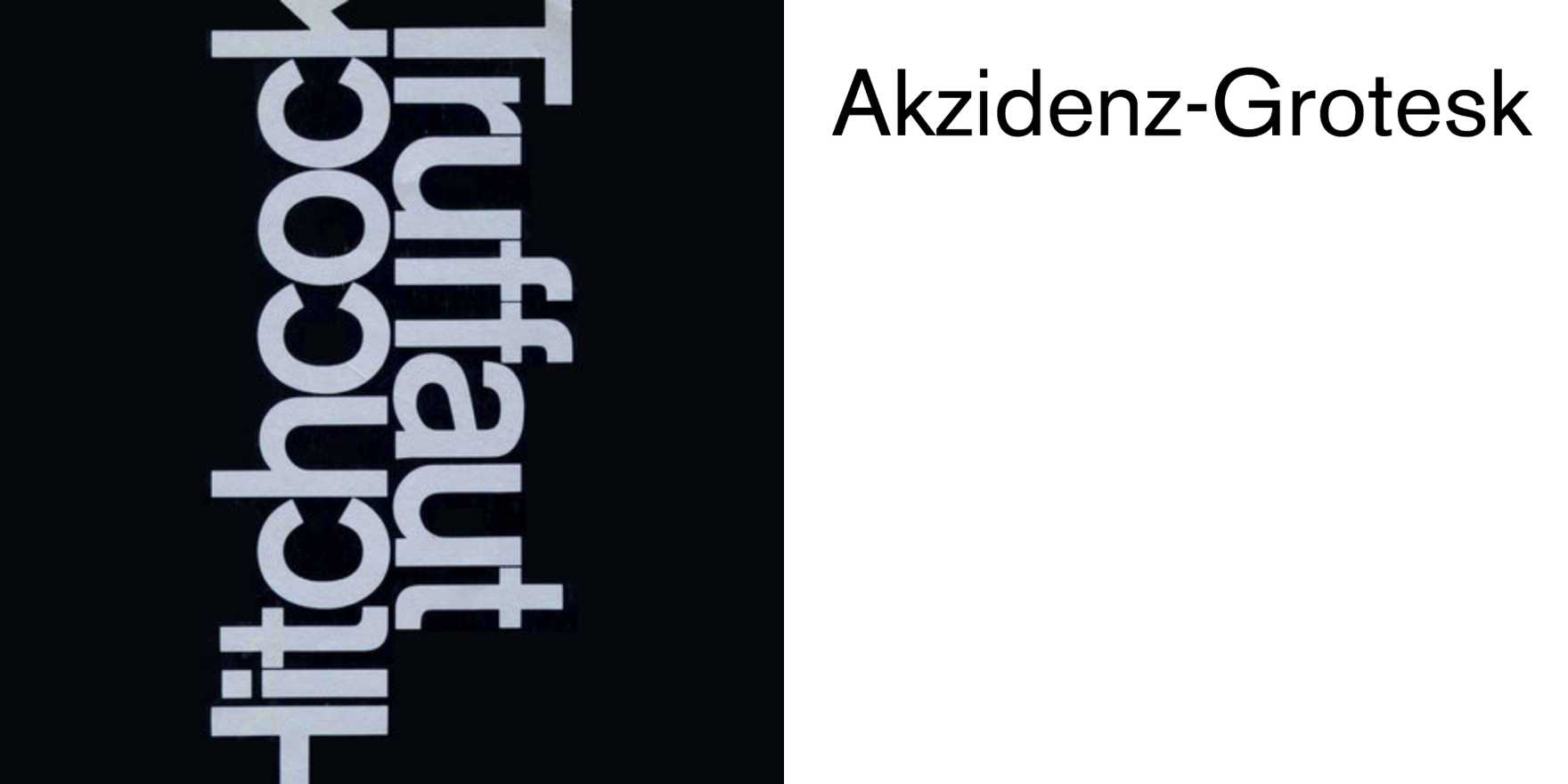 Hitchcock/Truffaut book cover - Fonts In Use