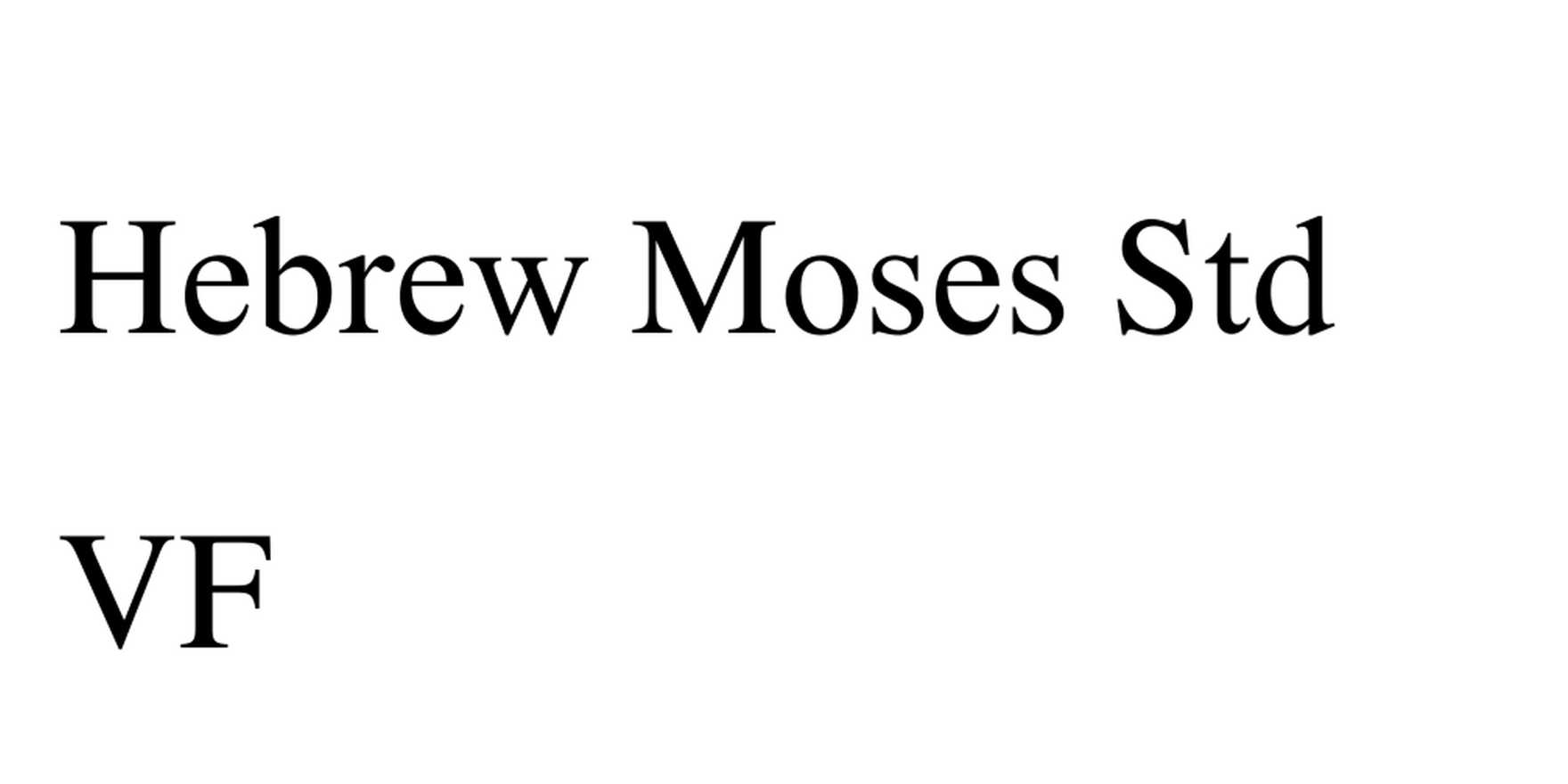 Hebrew Moses Std VF in use - Fonts In Use
