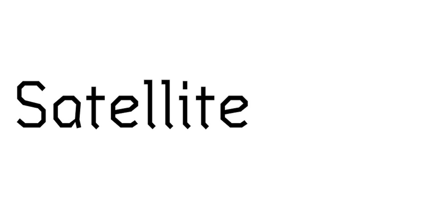 Satellite in use - Fonts In Use