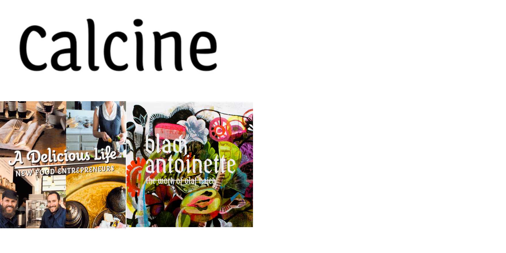 Calcine in use - Fonts In Use