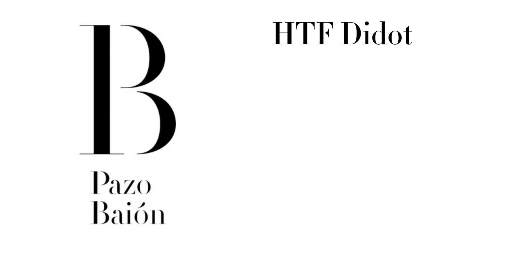 Pazo Baión - Fonts In Use