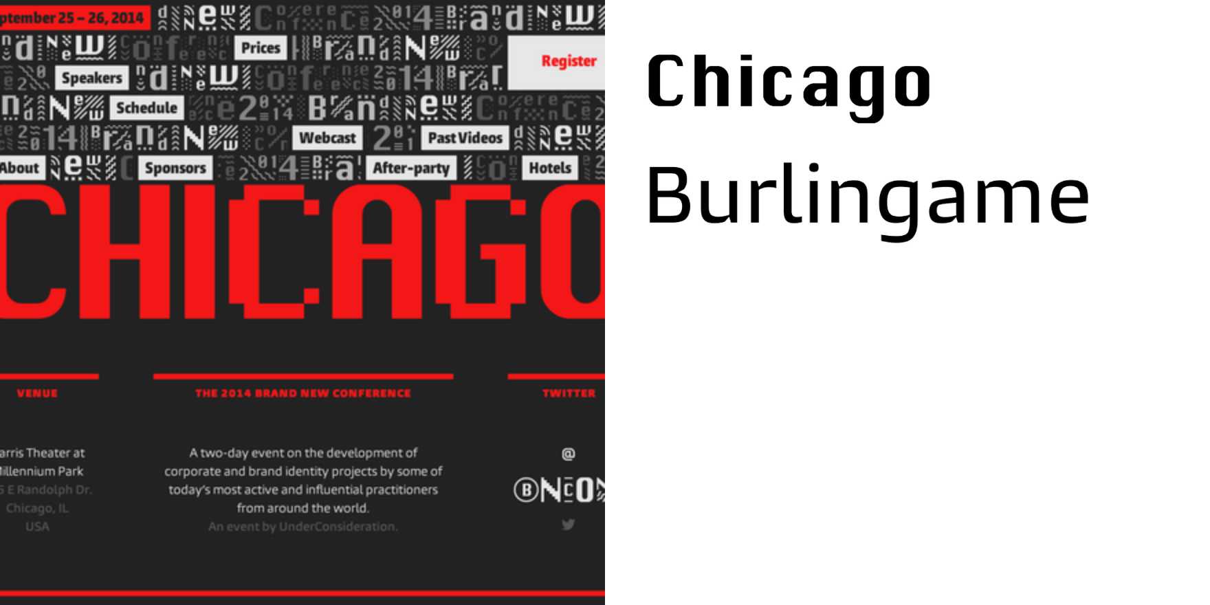 2014 Brand New Conference - Fonts In Use