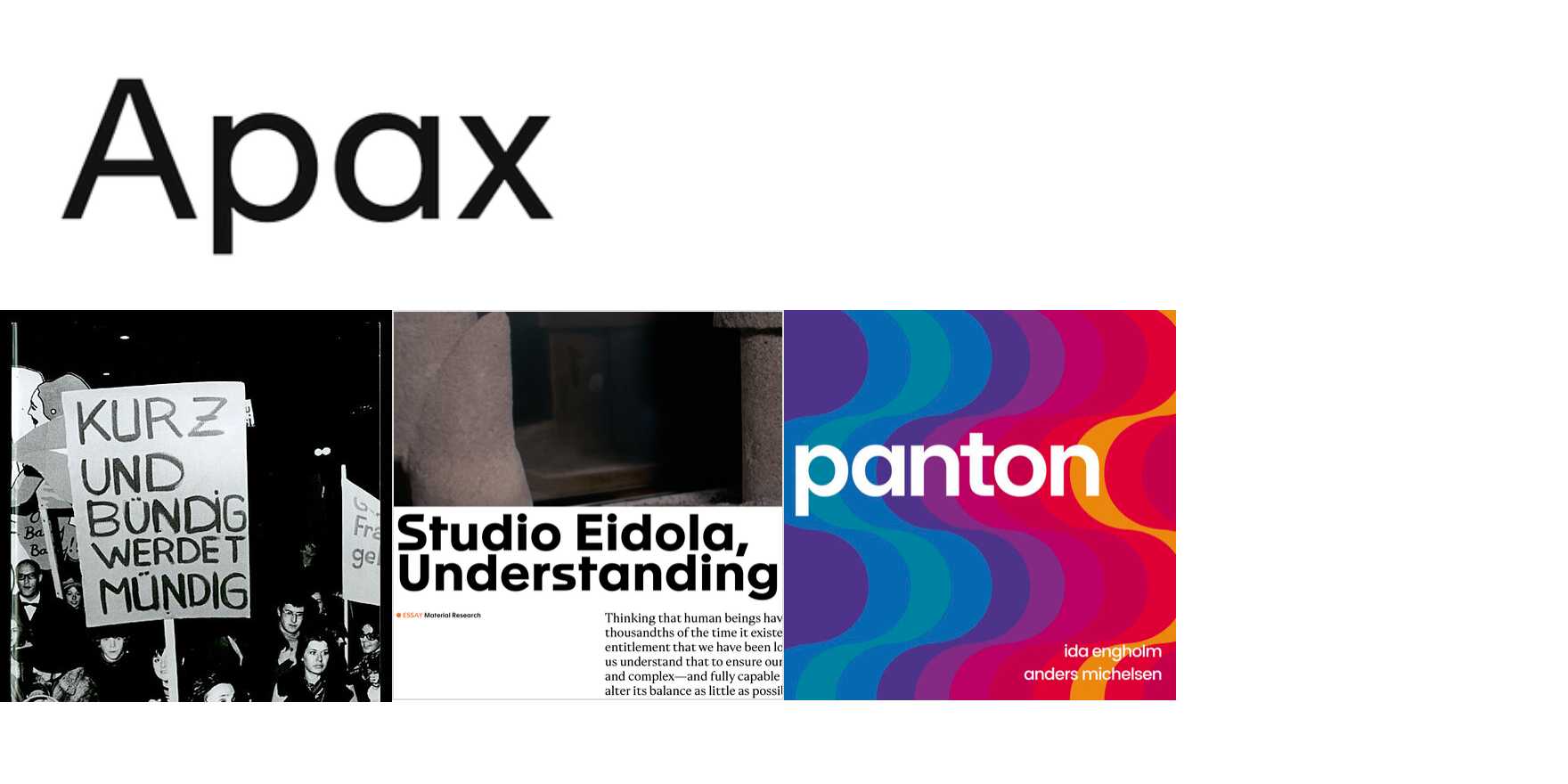 Apax in use - Fonts In Use