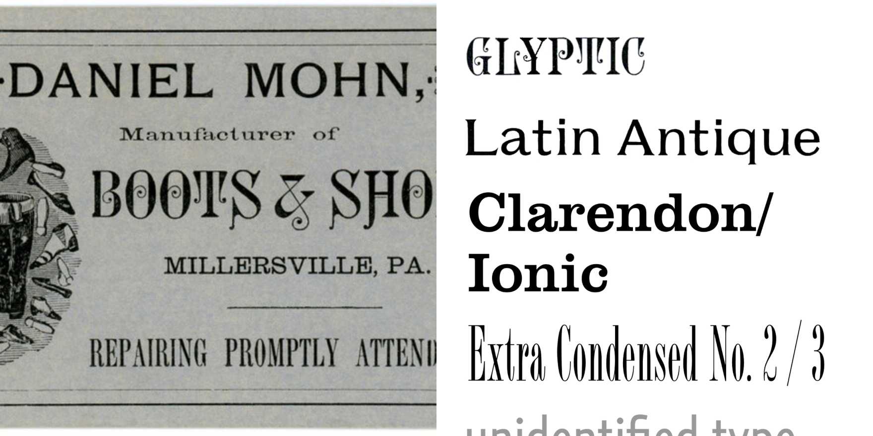 Daniel Mohn business card - Fonts In Use