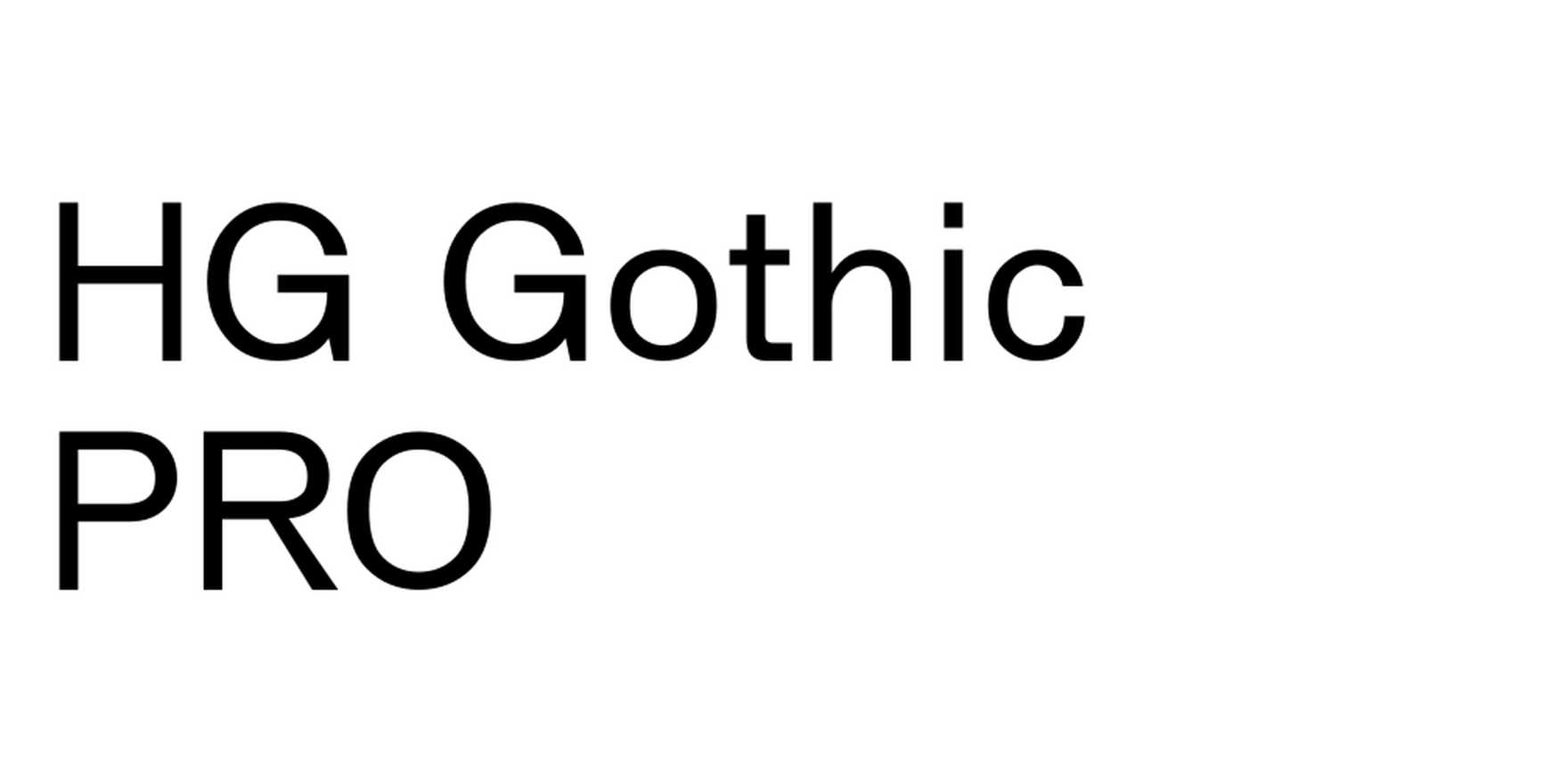 HG Gothic PRO in use - Fonts In Use