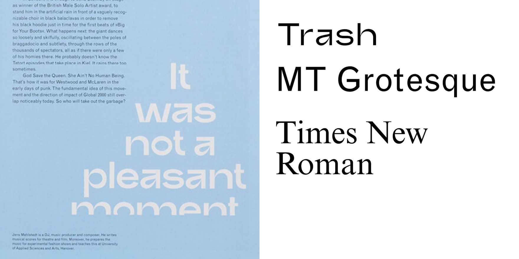 Brasilia magazine No. 5, “Waste” - Fonts In Use