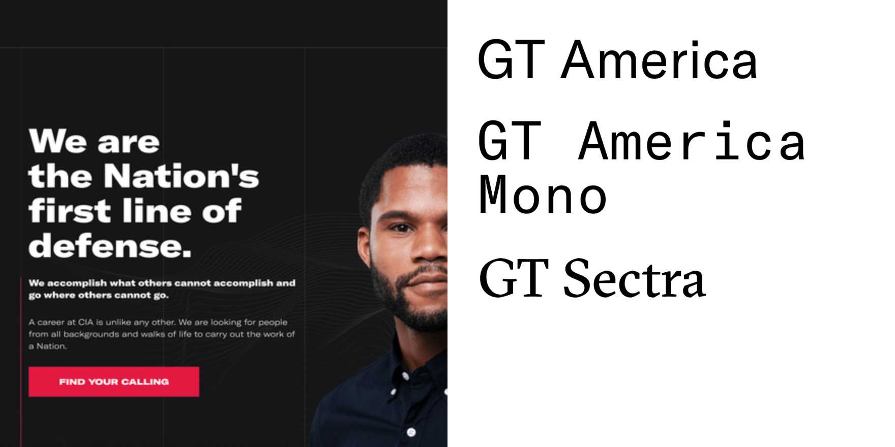 cia.gov (2021 rebrand) - Fonts In Use