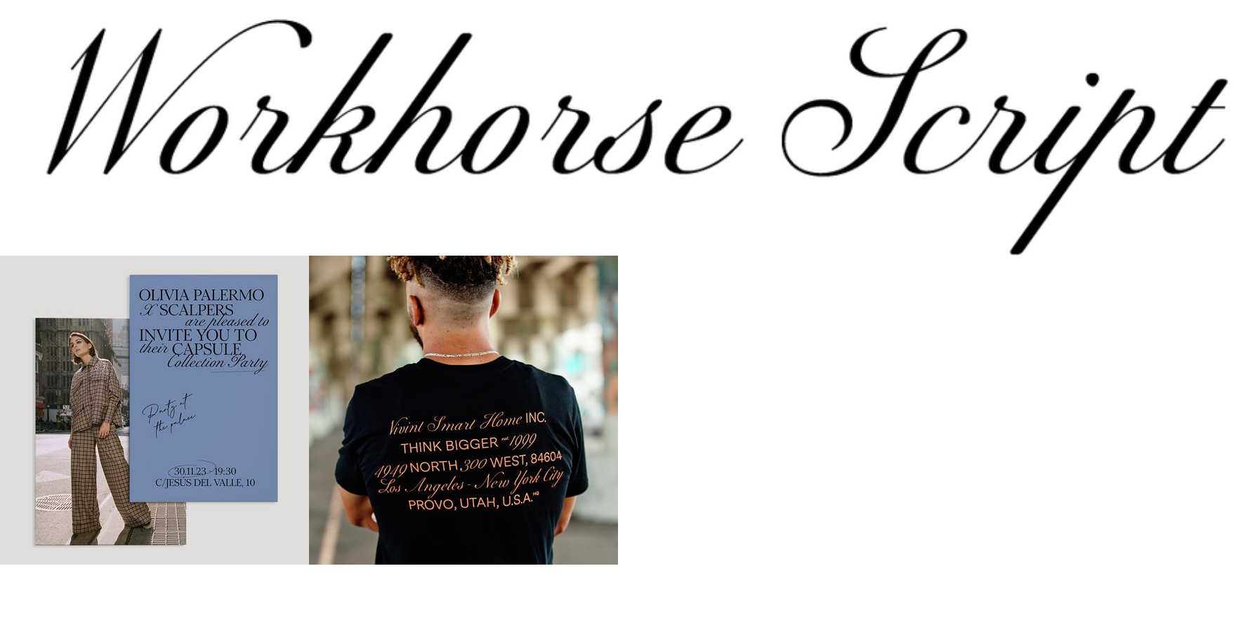 Workhorse Script in use - Fonts In Use