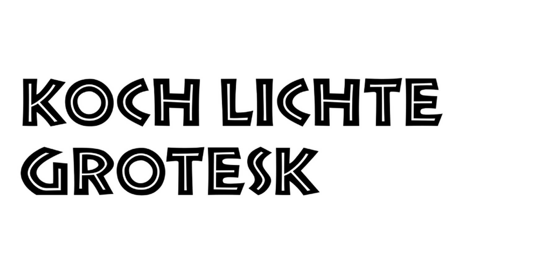 Koch Lichte Grotesk in use - Fonts In Use