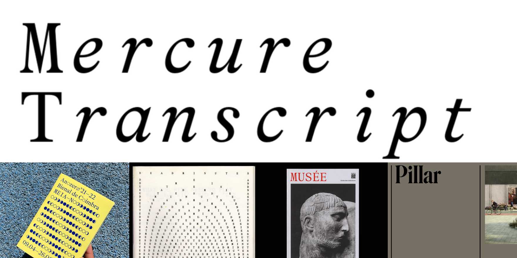 Mercure Transcript in use - Fonts In Use