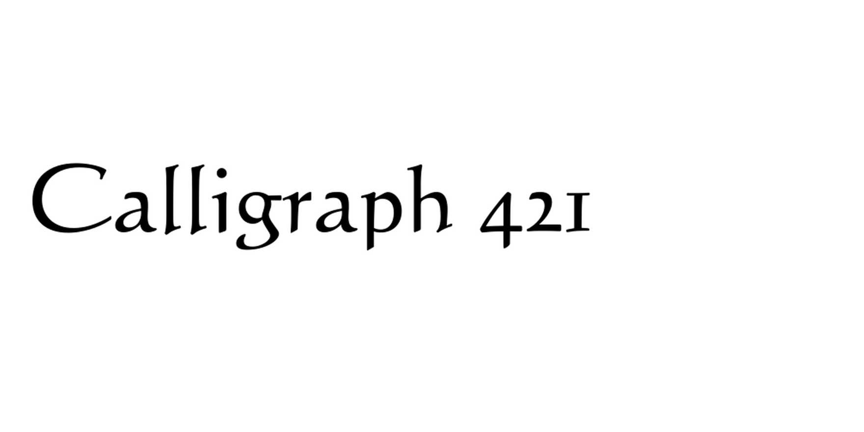Calligraph 421 in use - Fonts In Use