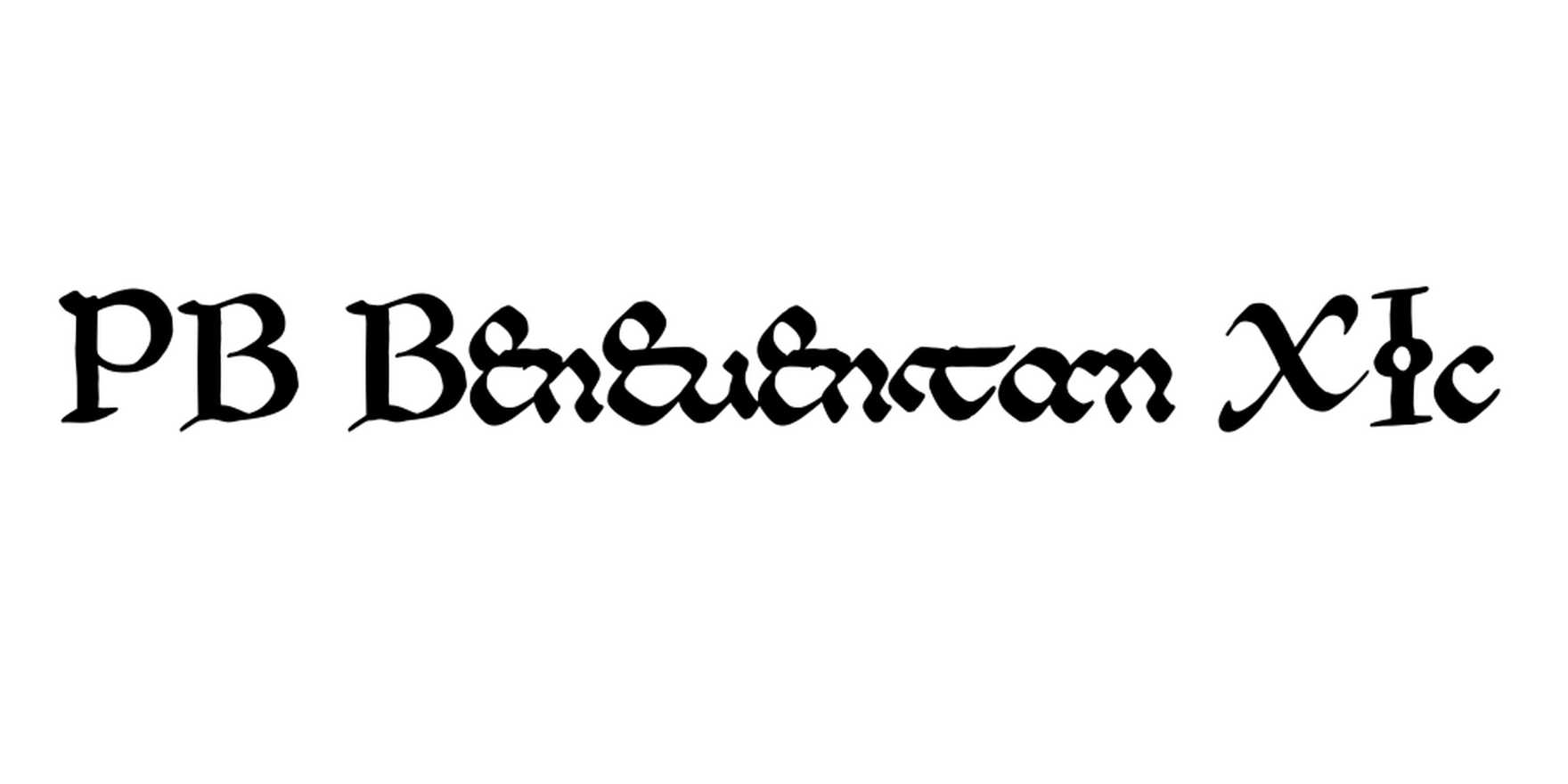 PB Beneventan XIc in use - Fonts In Use