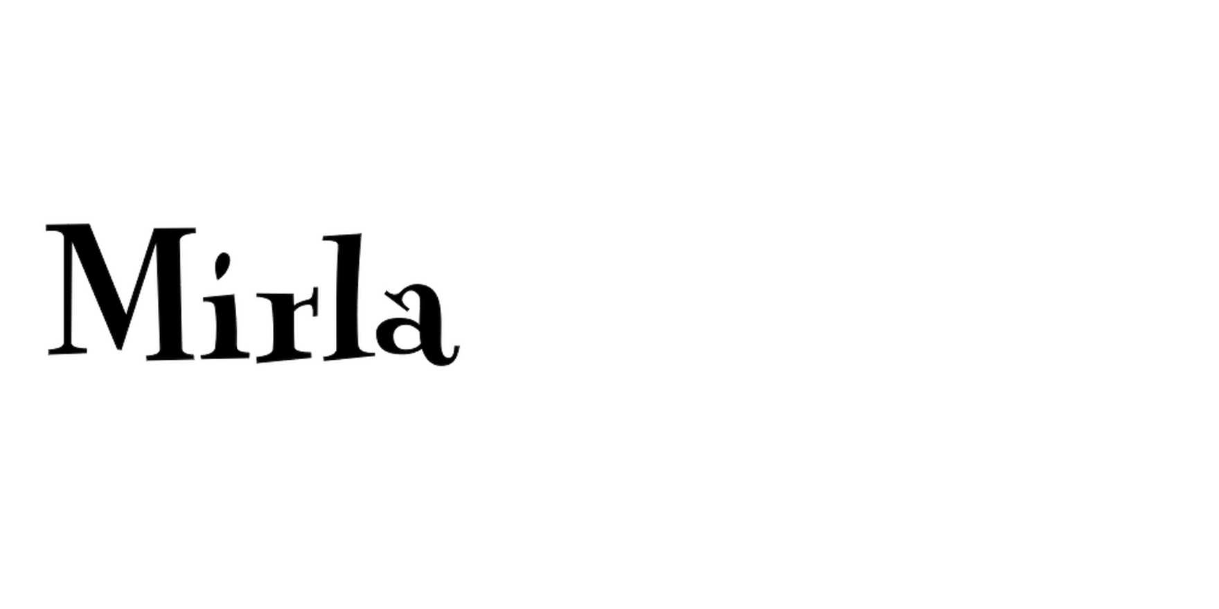 Mirla in use - Fonts In Use