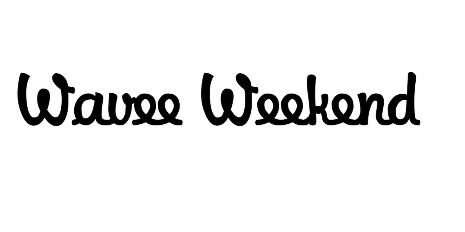 Wavee Weekend in use - Fonts In Use