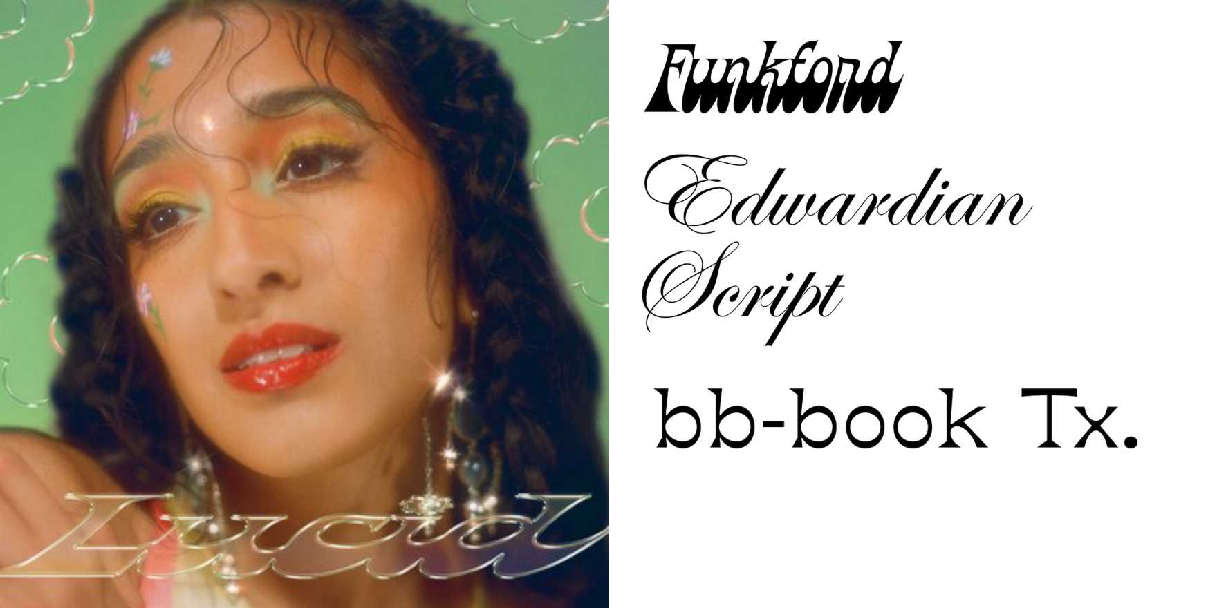 Raveena – Lucid album art - Fonts In Use