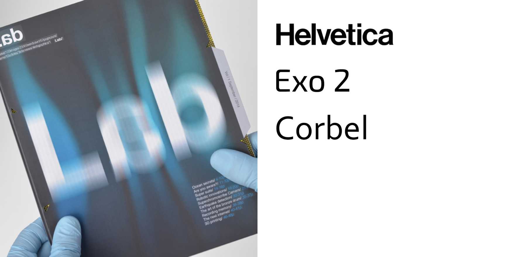 Lab Periodical - Fonts In Use