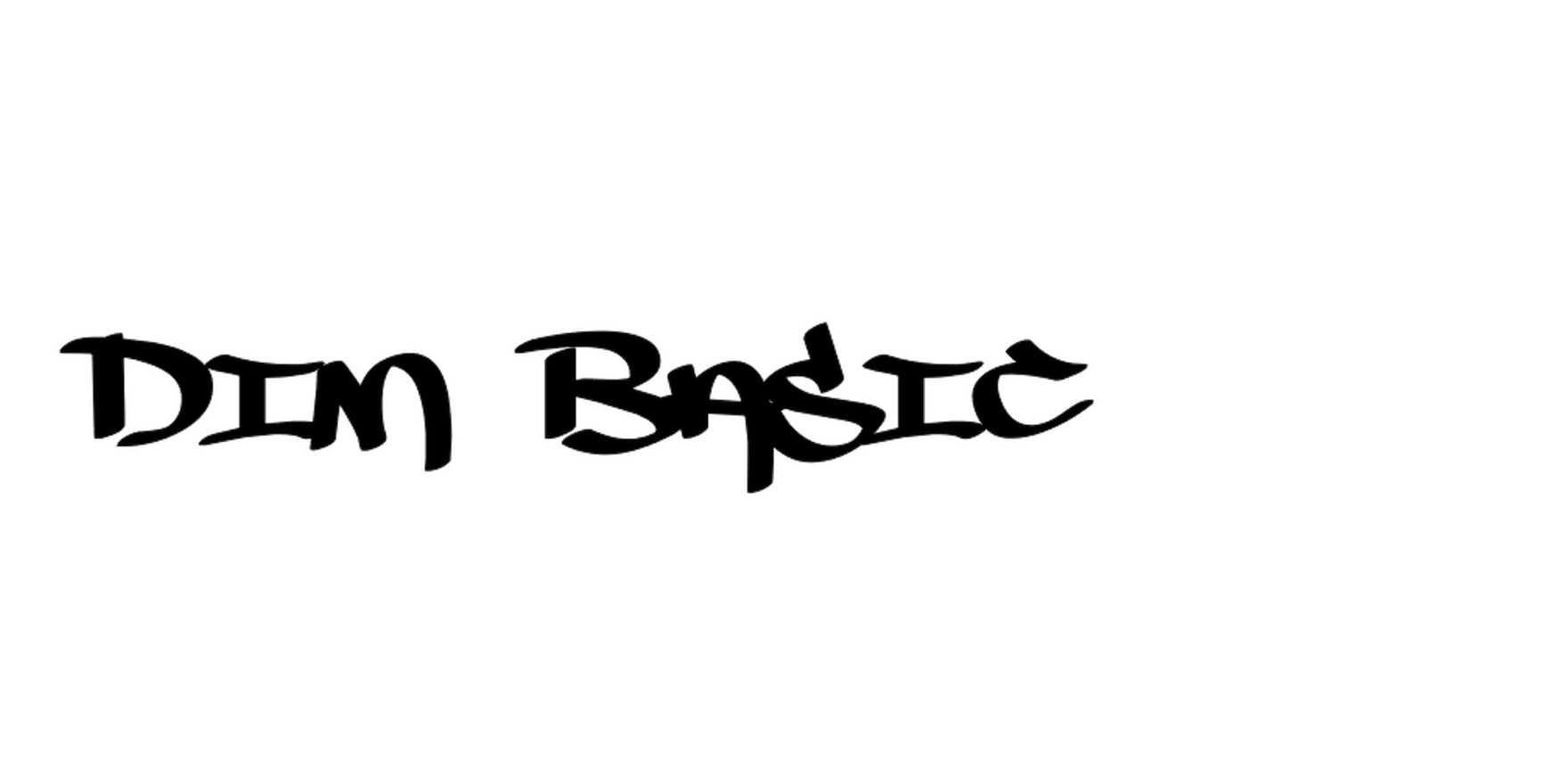 Dim Basic in use - Fonts In Use