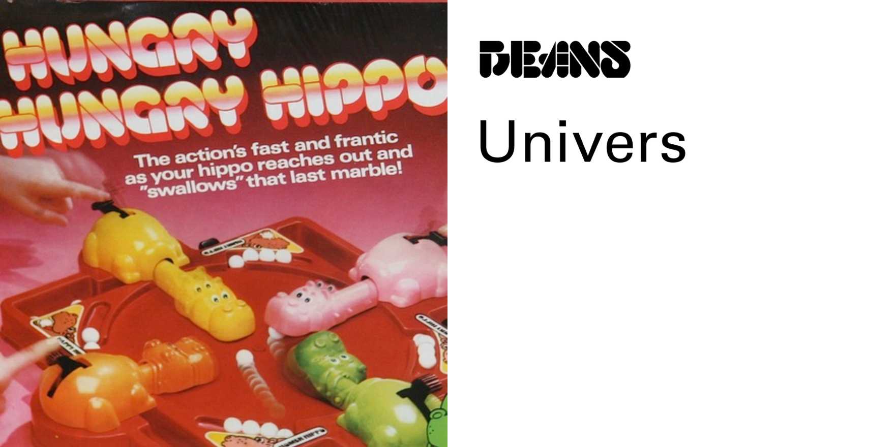 Hungry Hungry Hippos game box - Fonts In Use