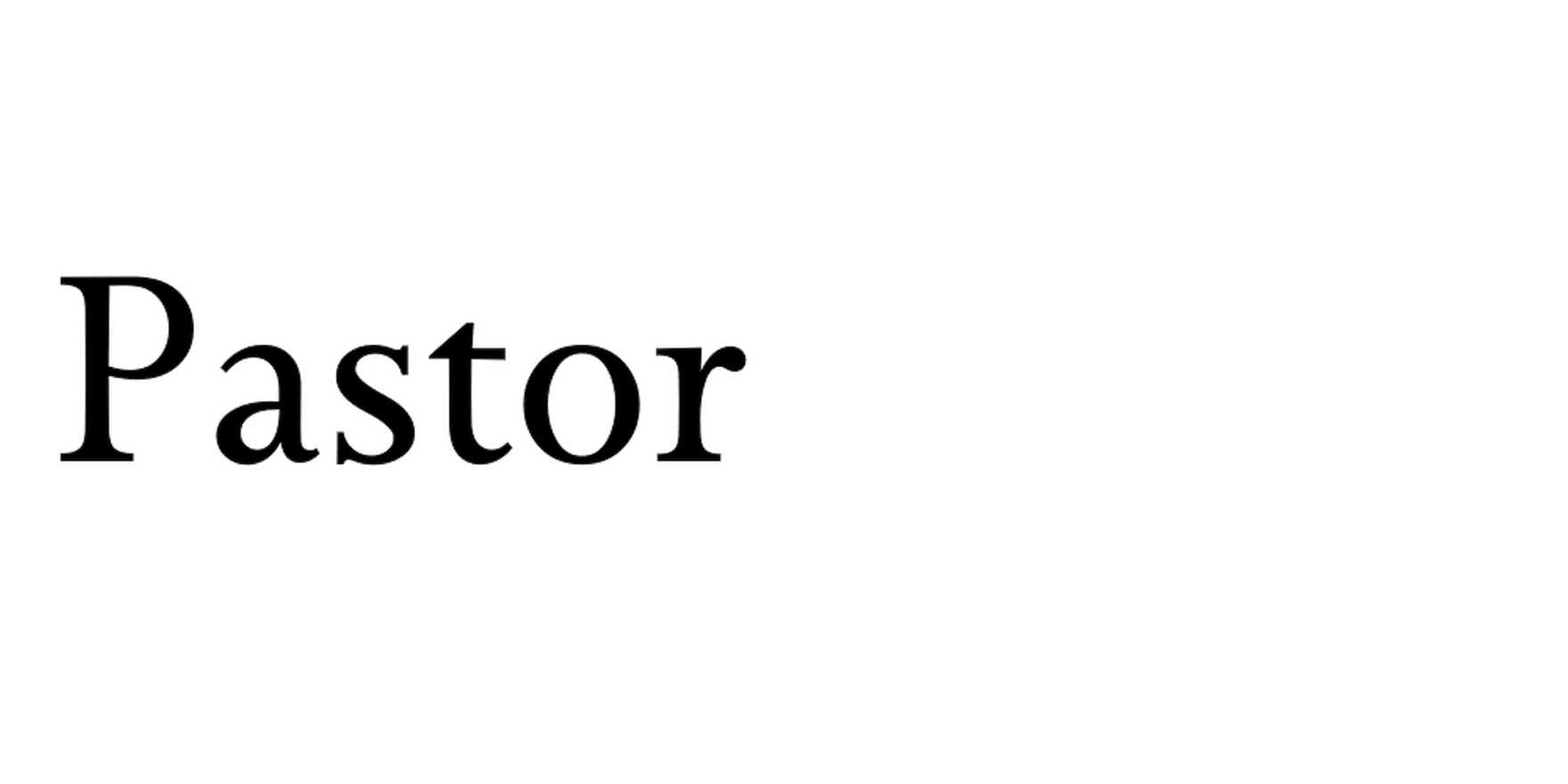 Pastor in use - Fonts In Use