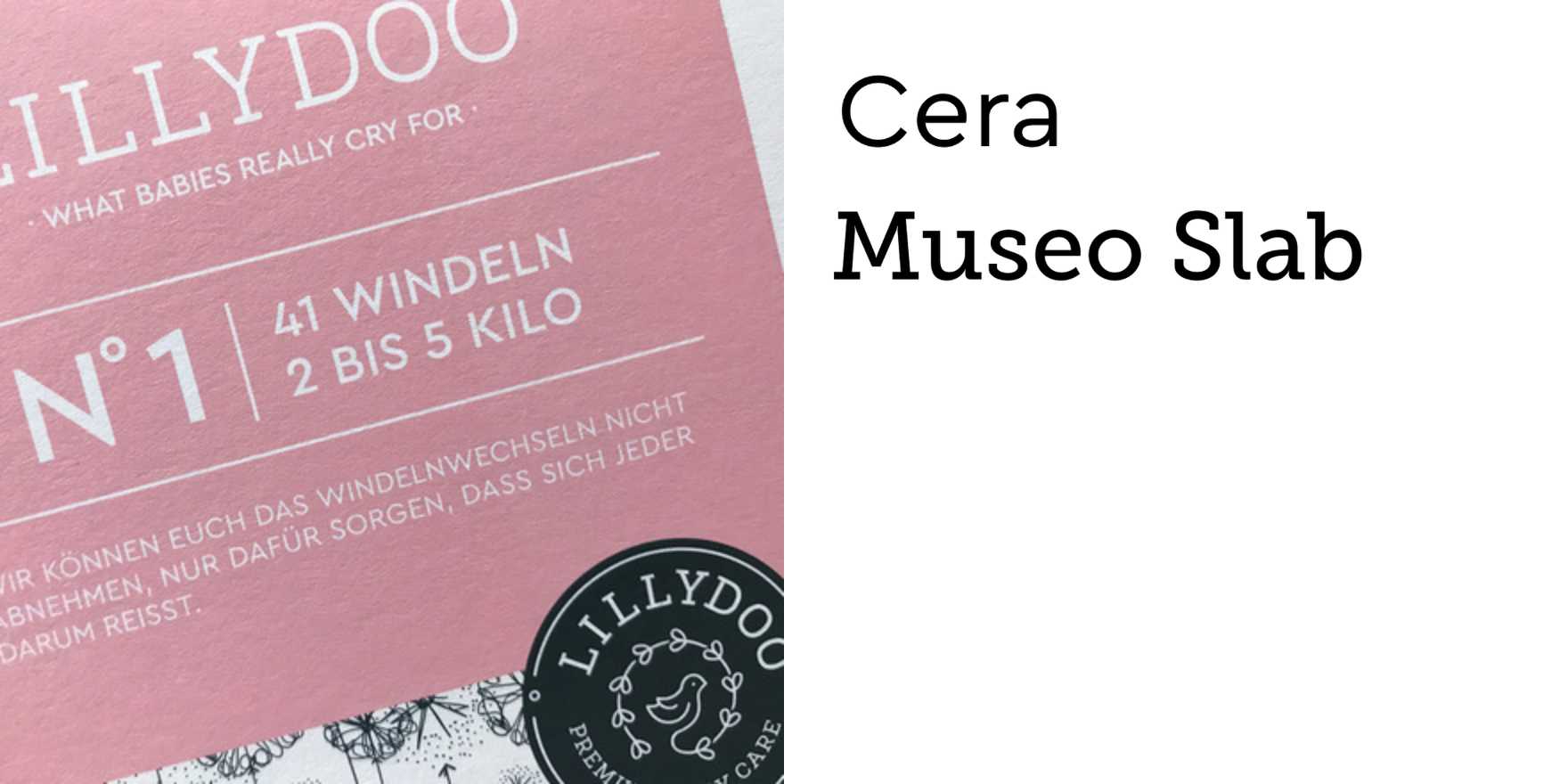 Lillydoo diapers - Fonts In Use