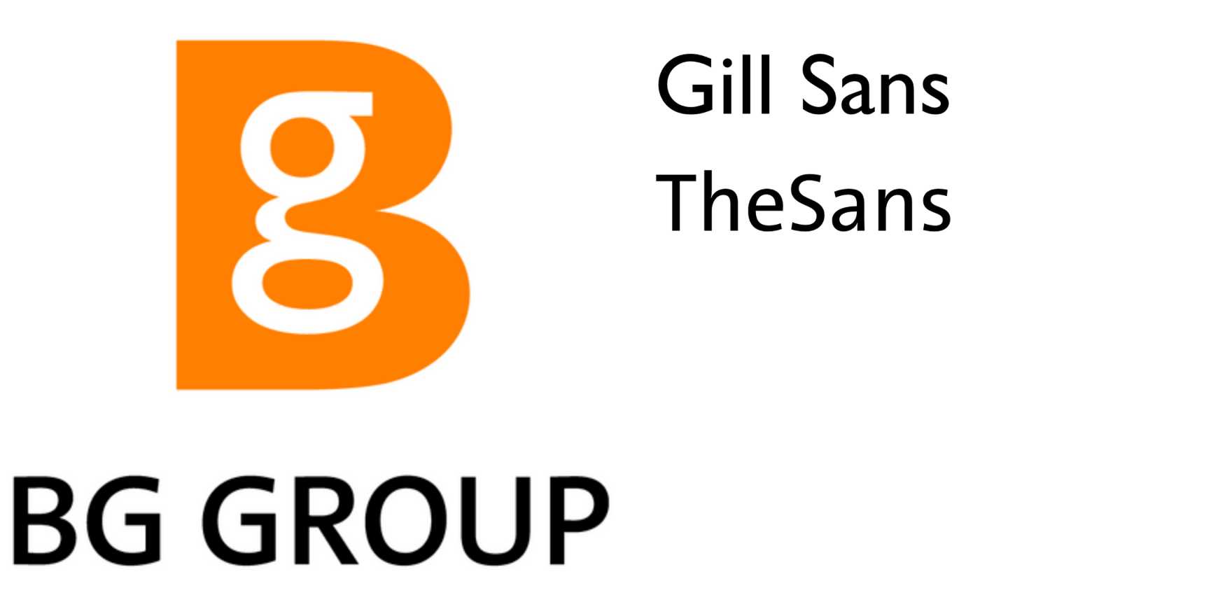 BG Group - Fonts In Use