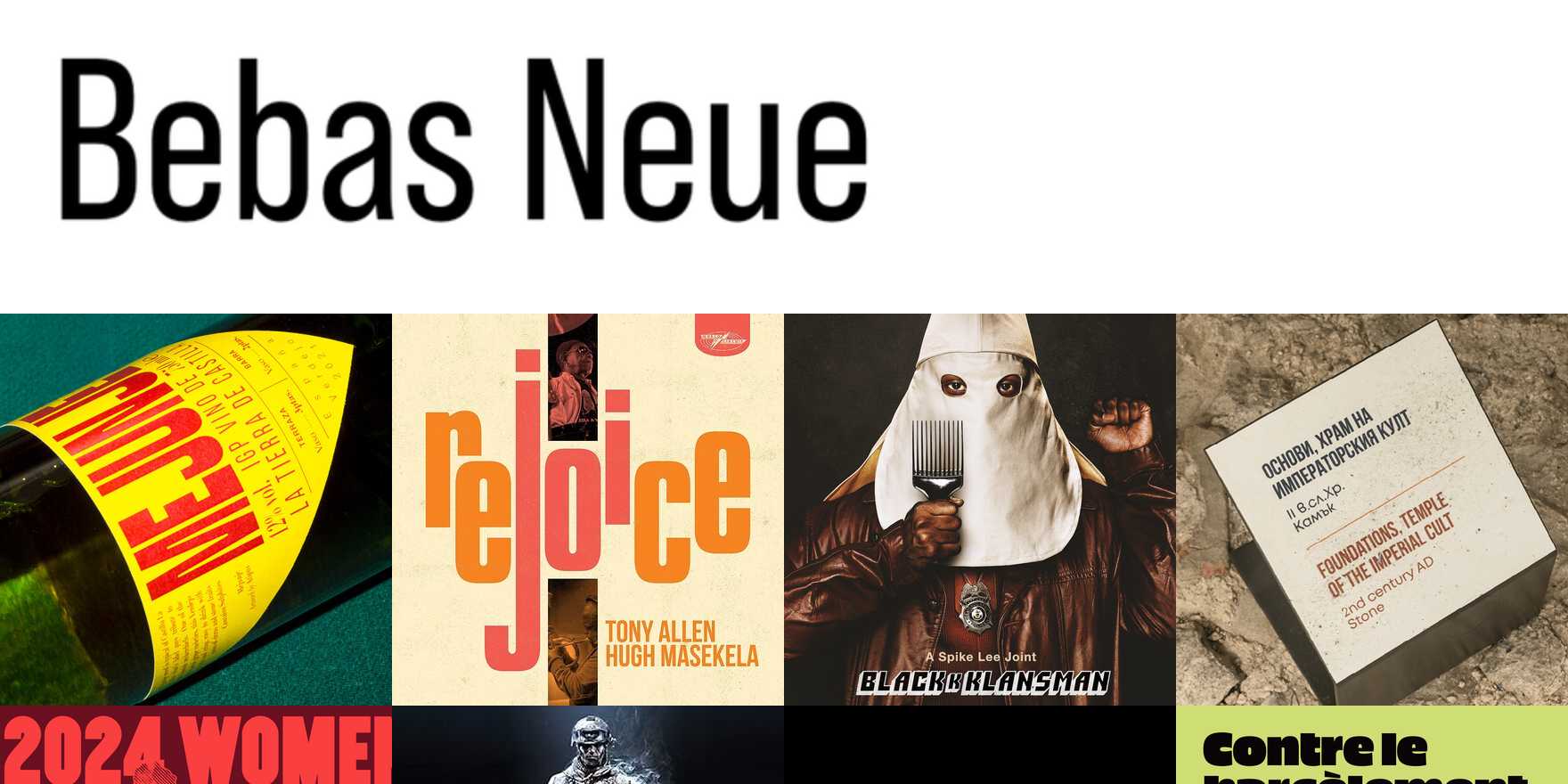 Bebas Neue in use - Fonts In Use