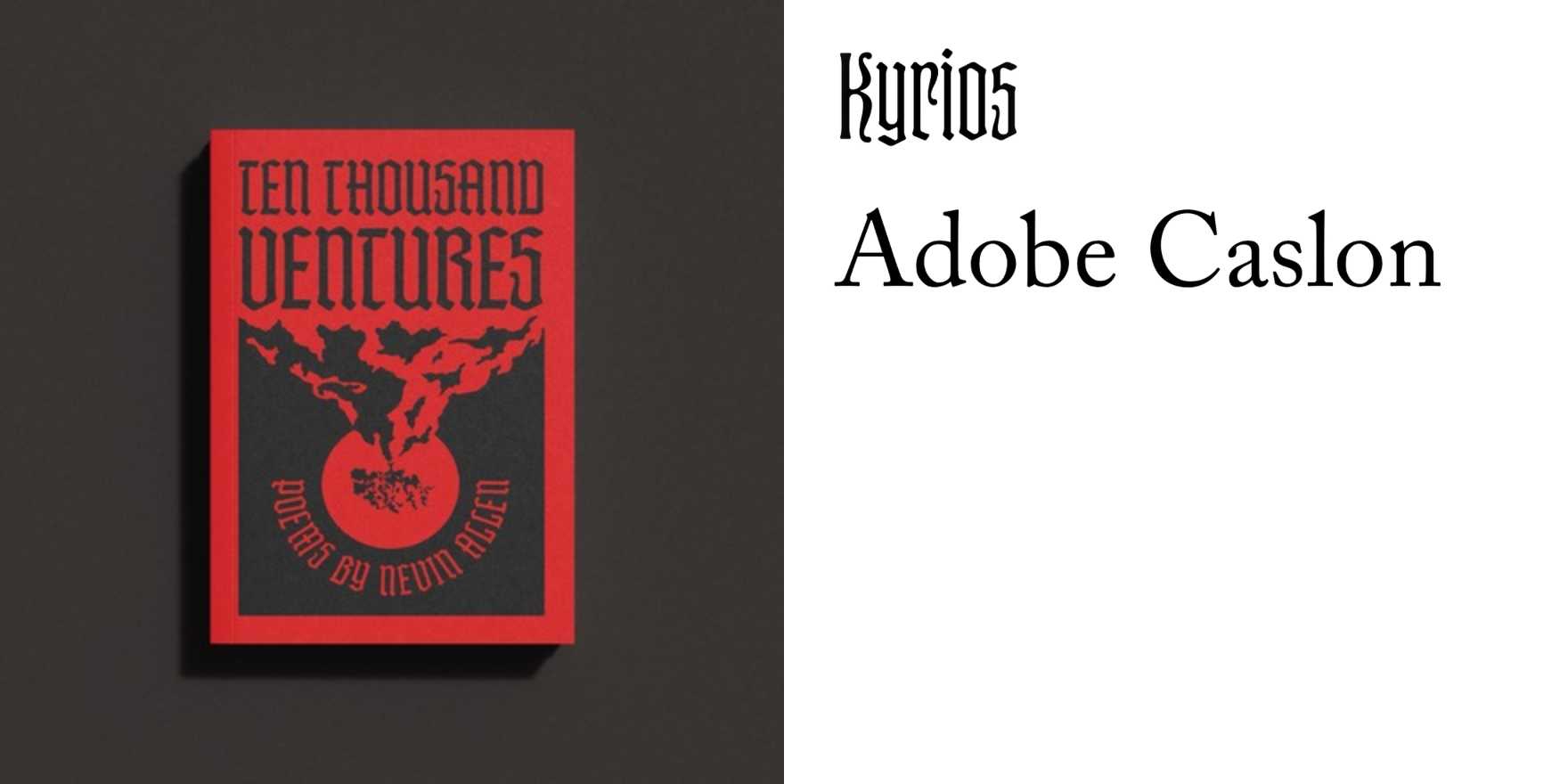 Ten Thousand Ventures by Nevin Allen - Fonts In Use