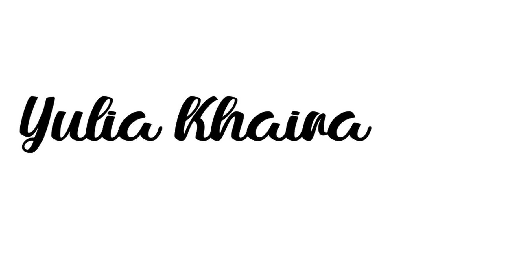 Yulia Khaira in use - Fonts In Use