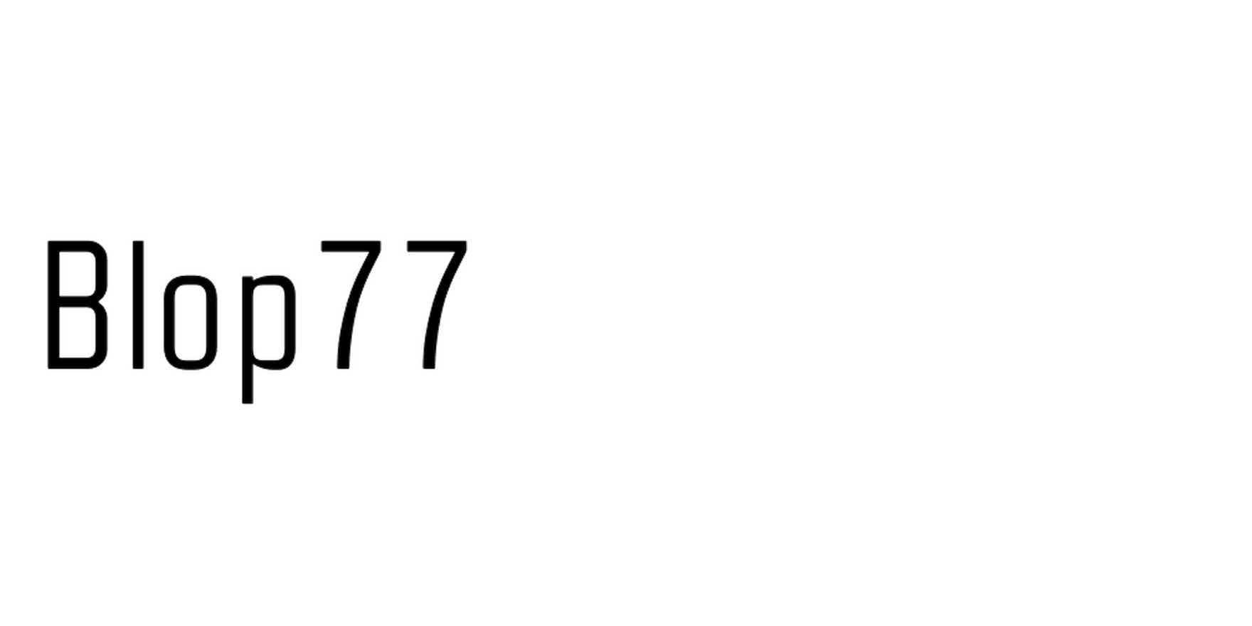 Blop77 in use - Fonts In Use