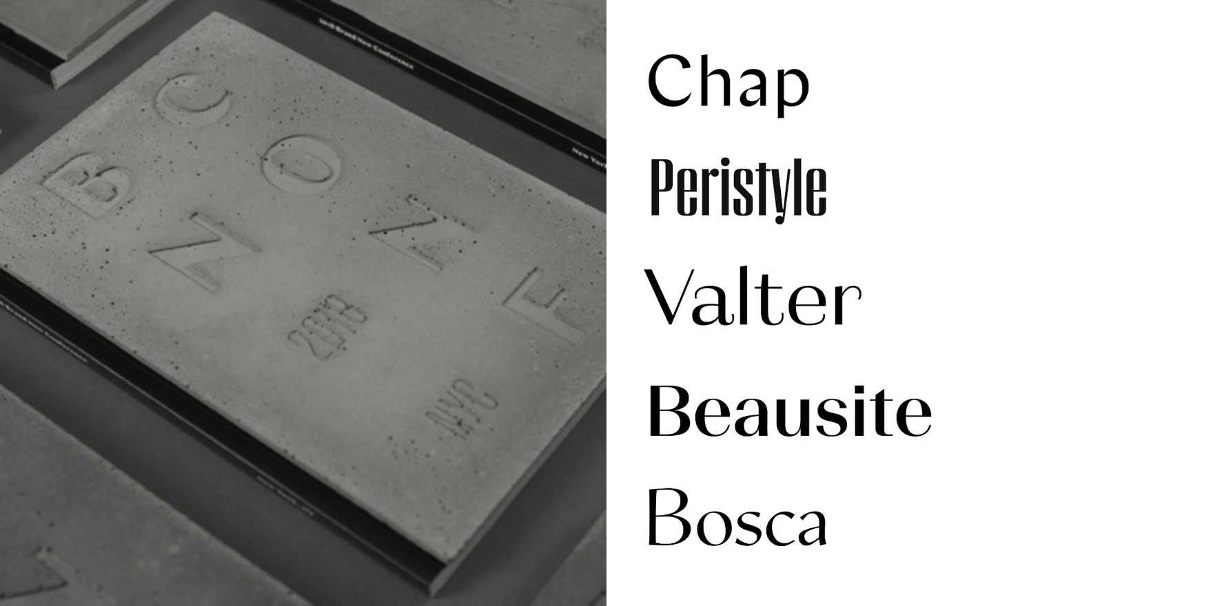 2018 Brand New Conference - Fonts In Use