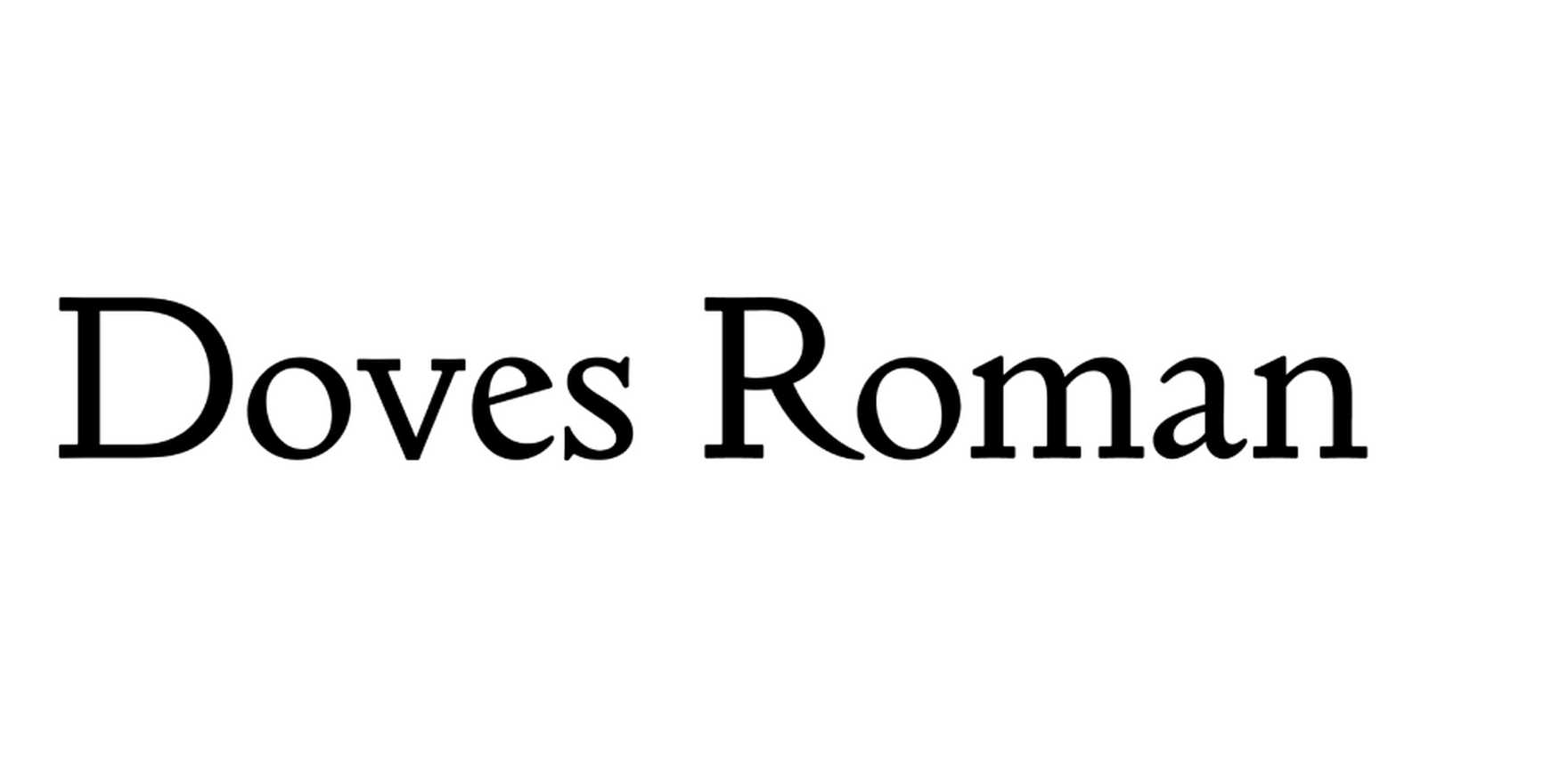 Doves Roman in use - Fonts In Use