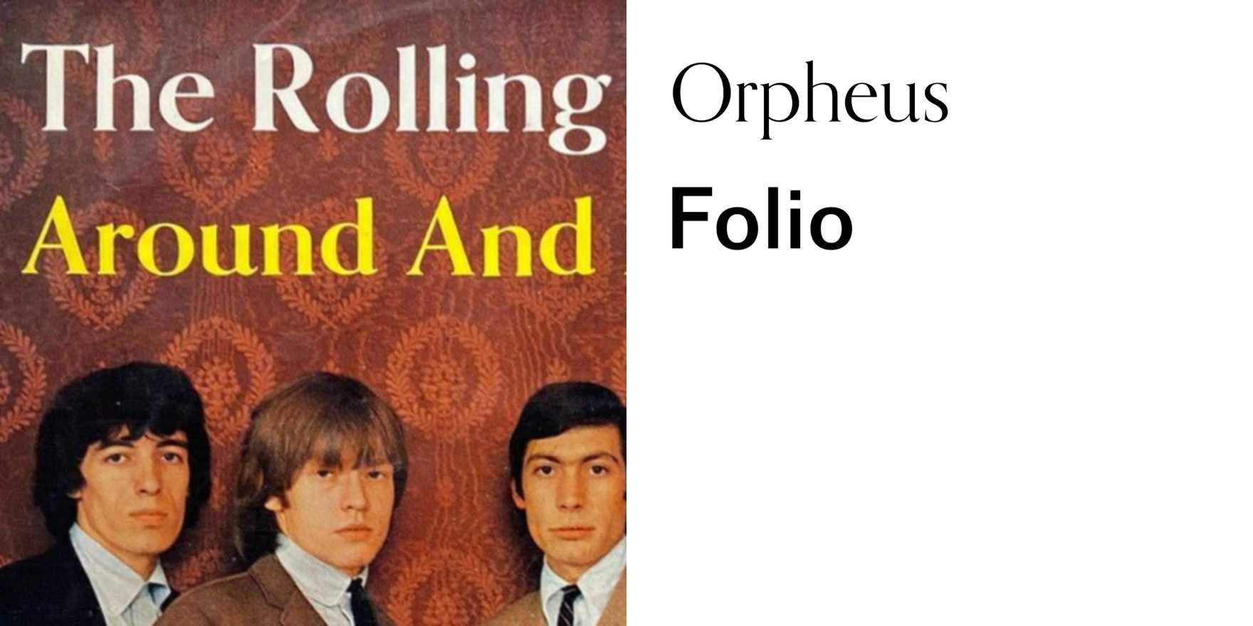 The Rolling Stones – Around And Around album art - Fonts In Use