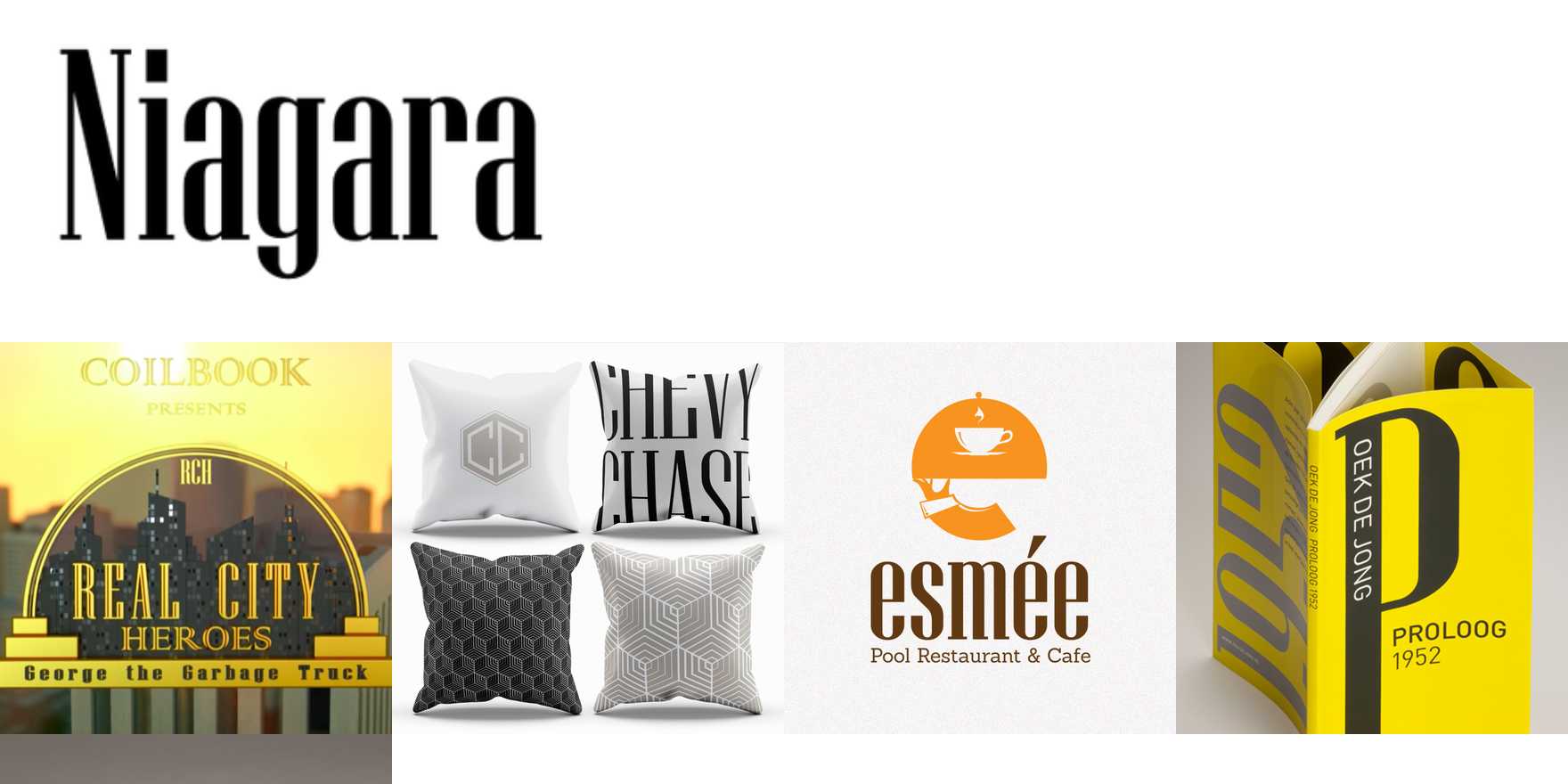 Niagara in use - Fonts In Use