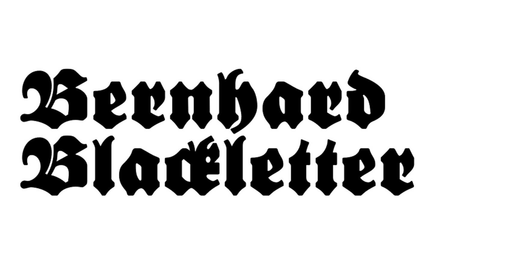 Bernhard Blackletter in use - Fonts In Use