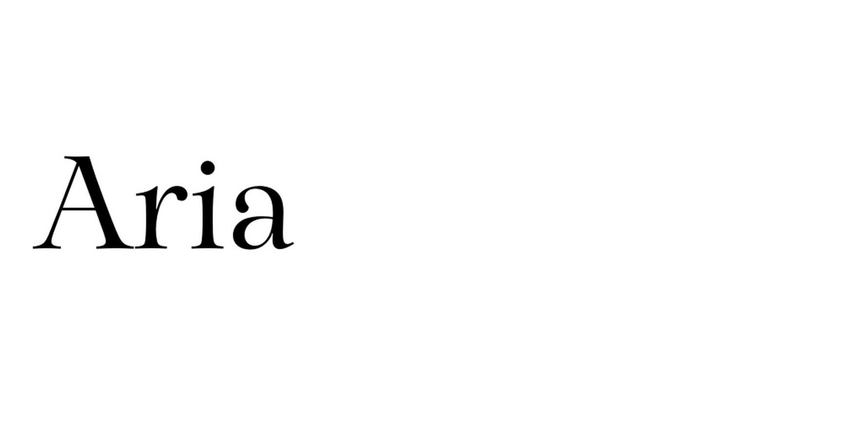 Aria in use - Fonts In Use