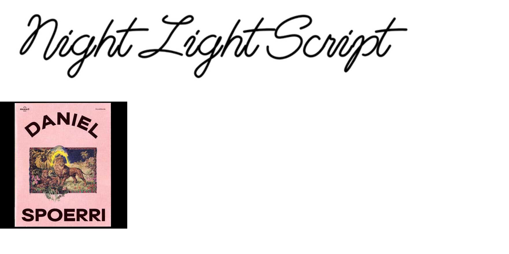Night Light Script in use - Fonts In Use