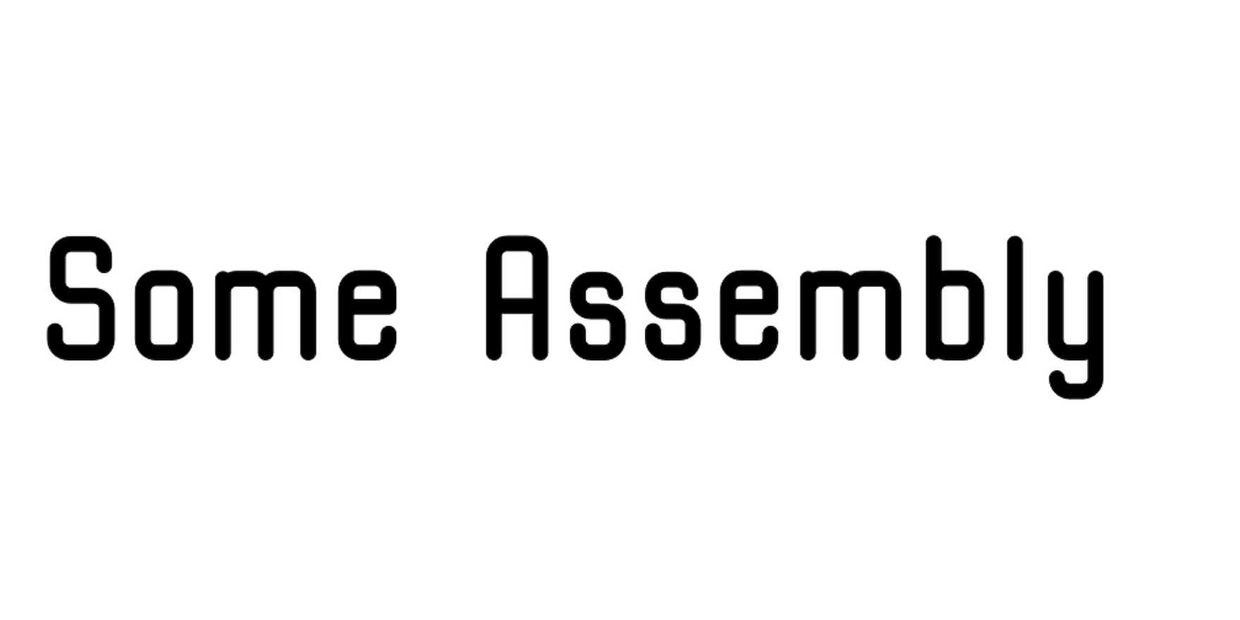 Some Assembly in use - Fonts In Use