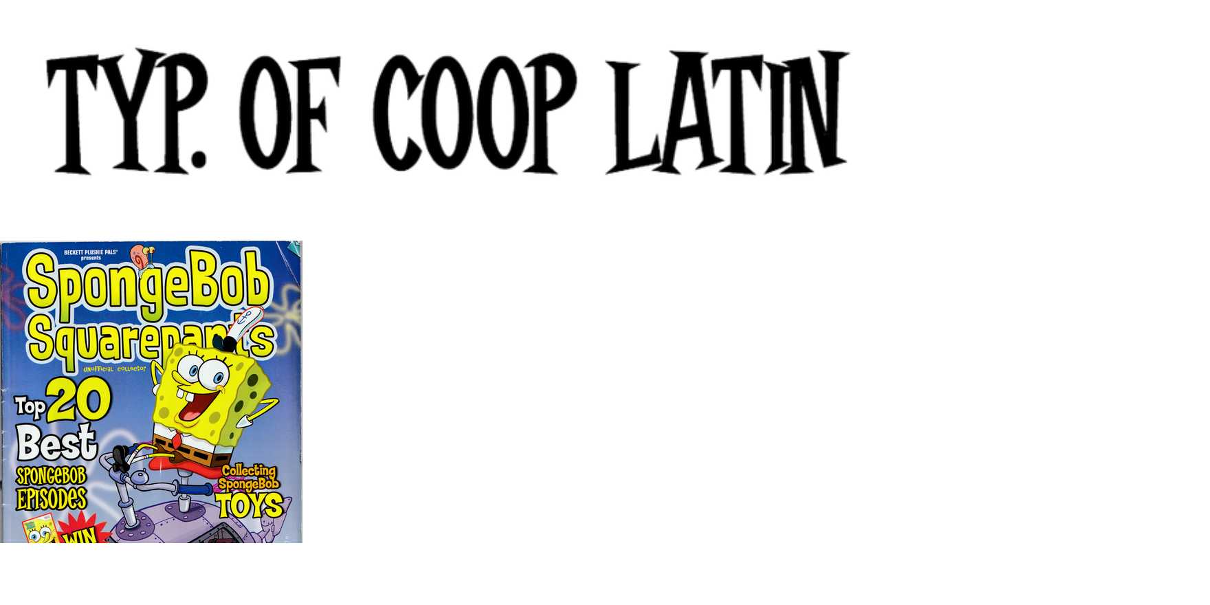 Typography of Coop Latin in use - Fonts In Use