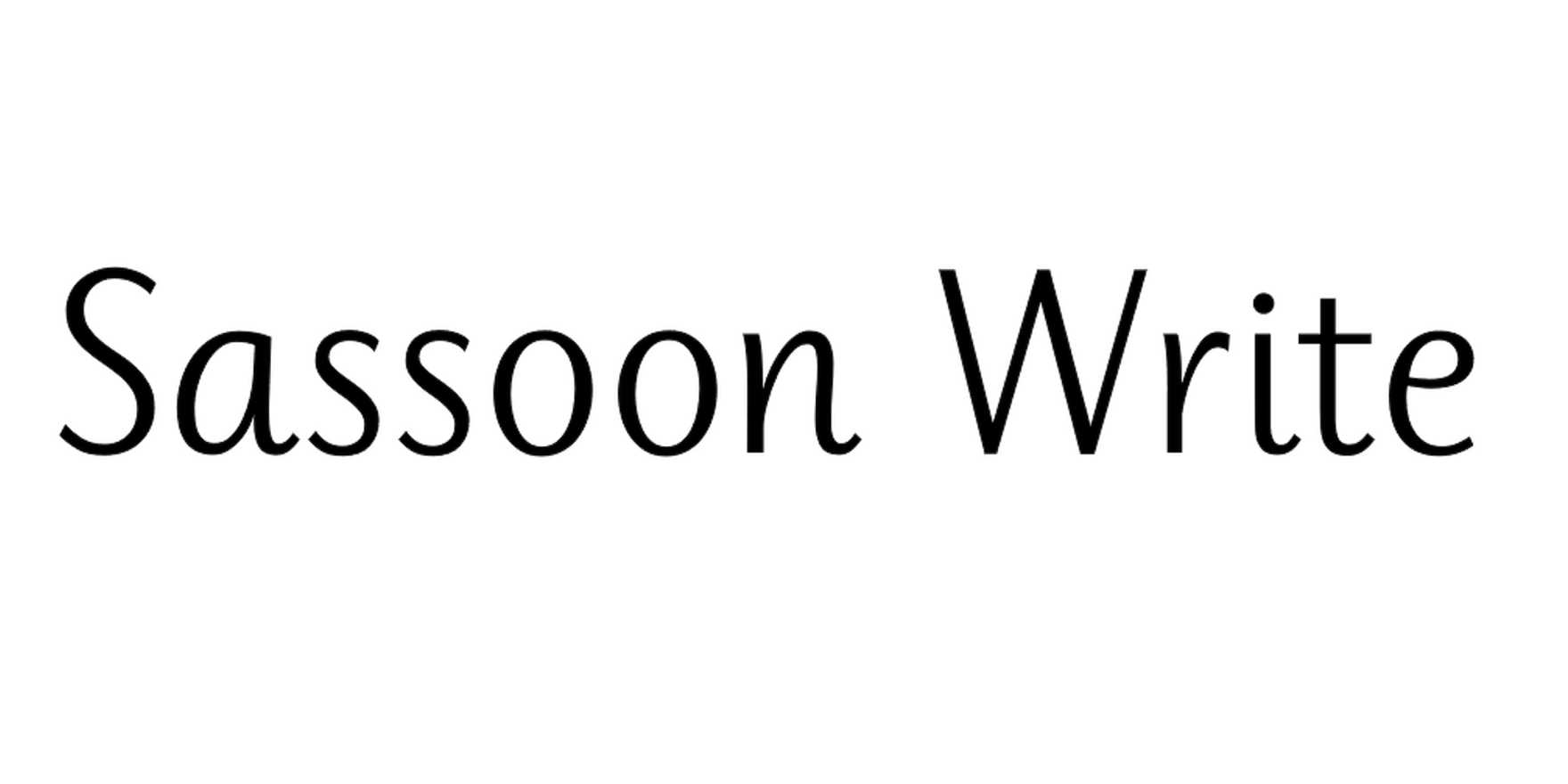 Sassoon Write in use - Fonts In Use
