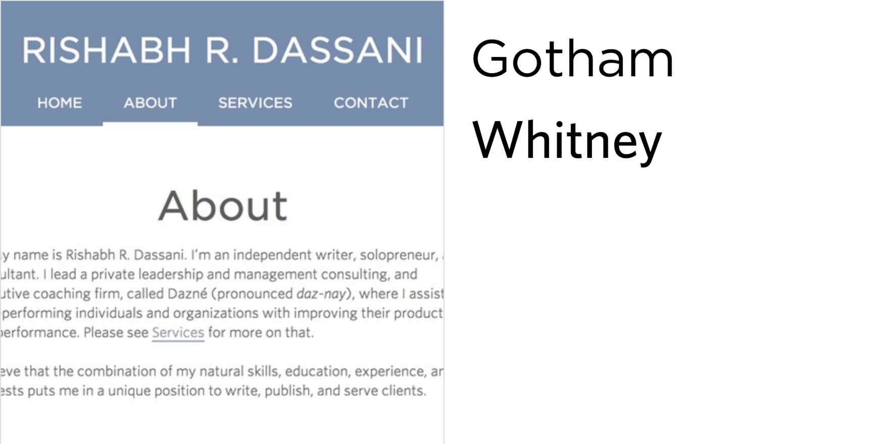 Rishabh R. Dassani - Fonts In Use