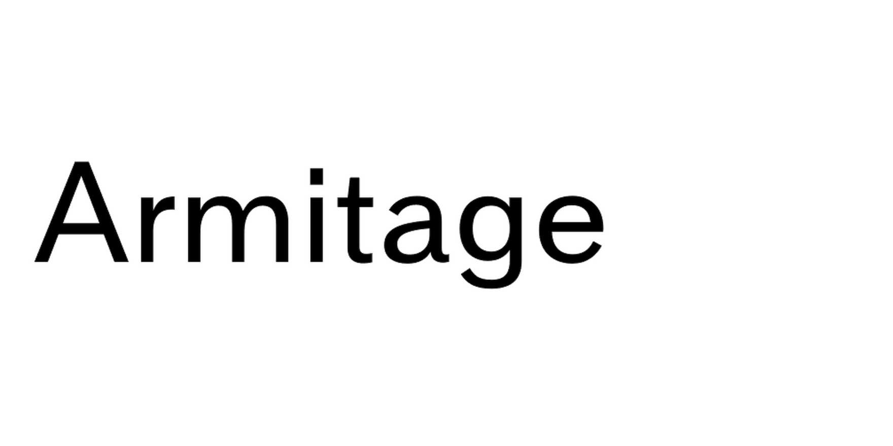 Armitage in use - Fonts In Use