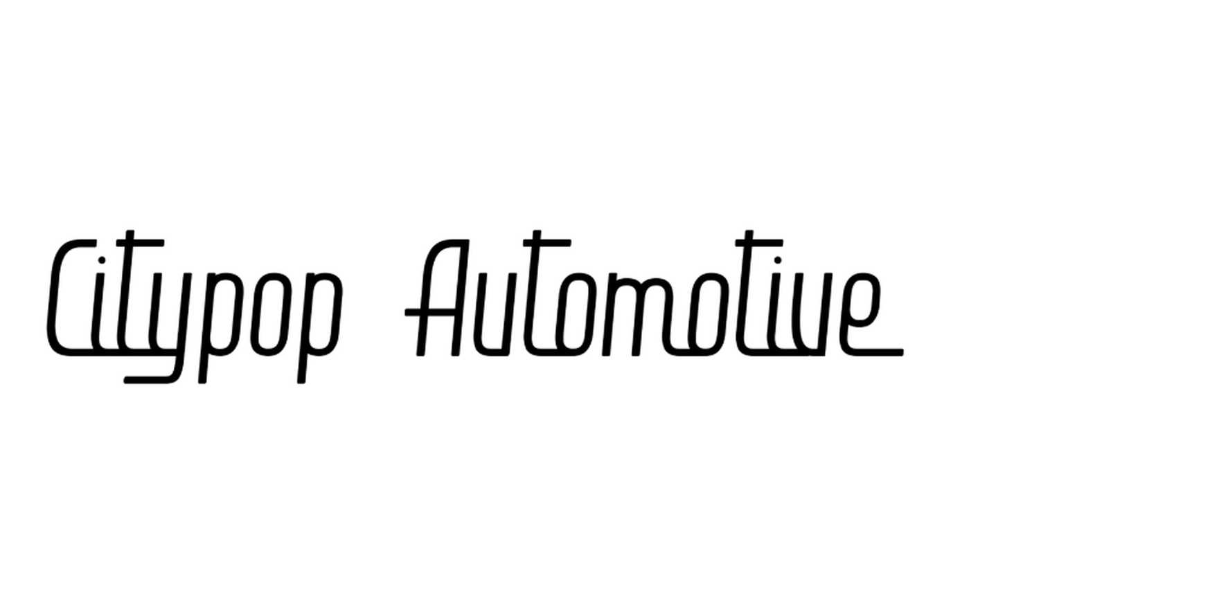 Citypop Automotive in use - Fonts In Use