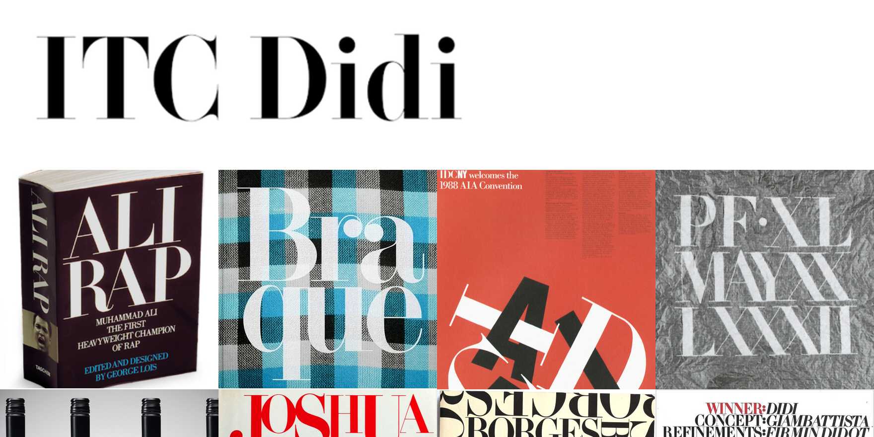 ITC Didi in use - Fonts In Use