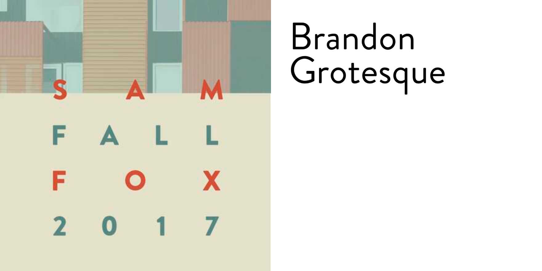 Sam Fox Fall 2017 calendar - Fonts In Use