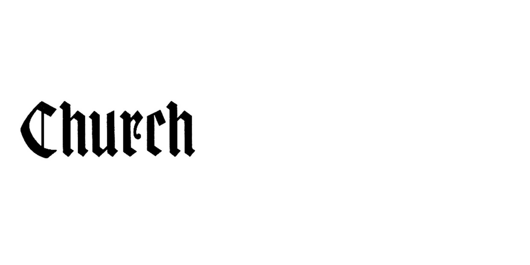 Church Text in use - Fonts In Use