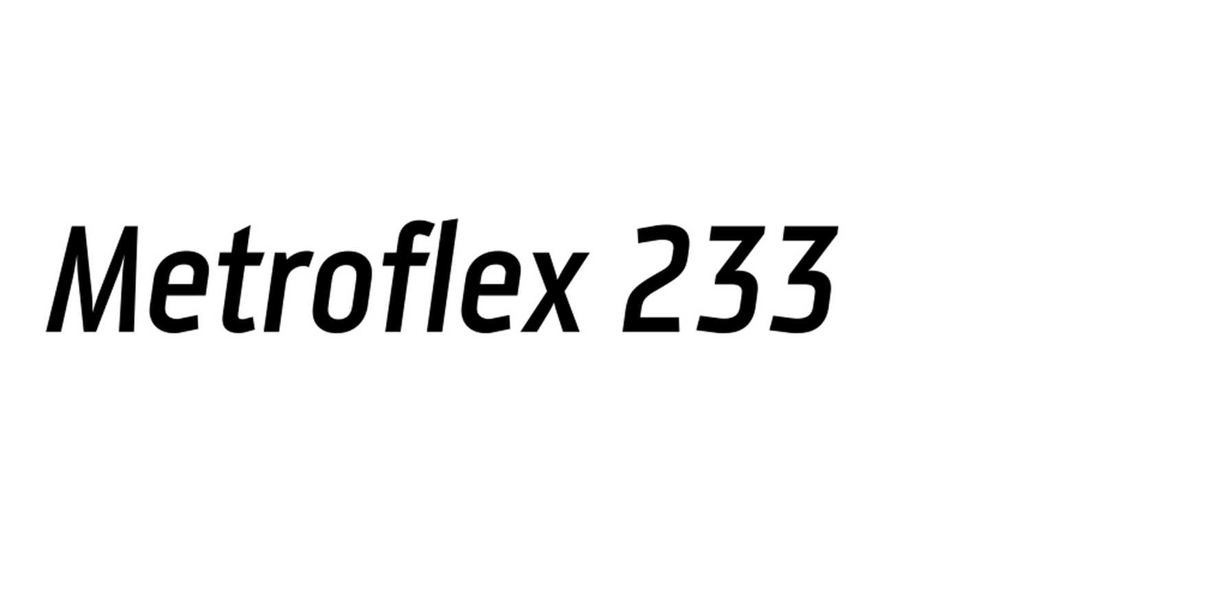 Metroflex 233 in use - Fonts In Use
