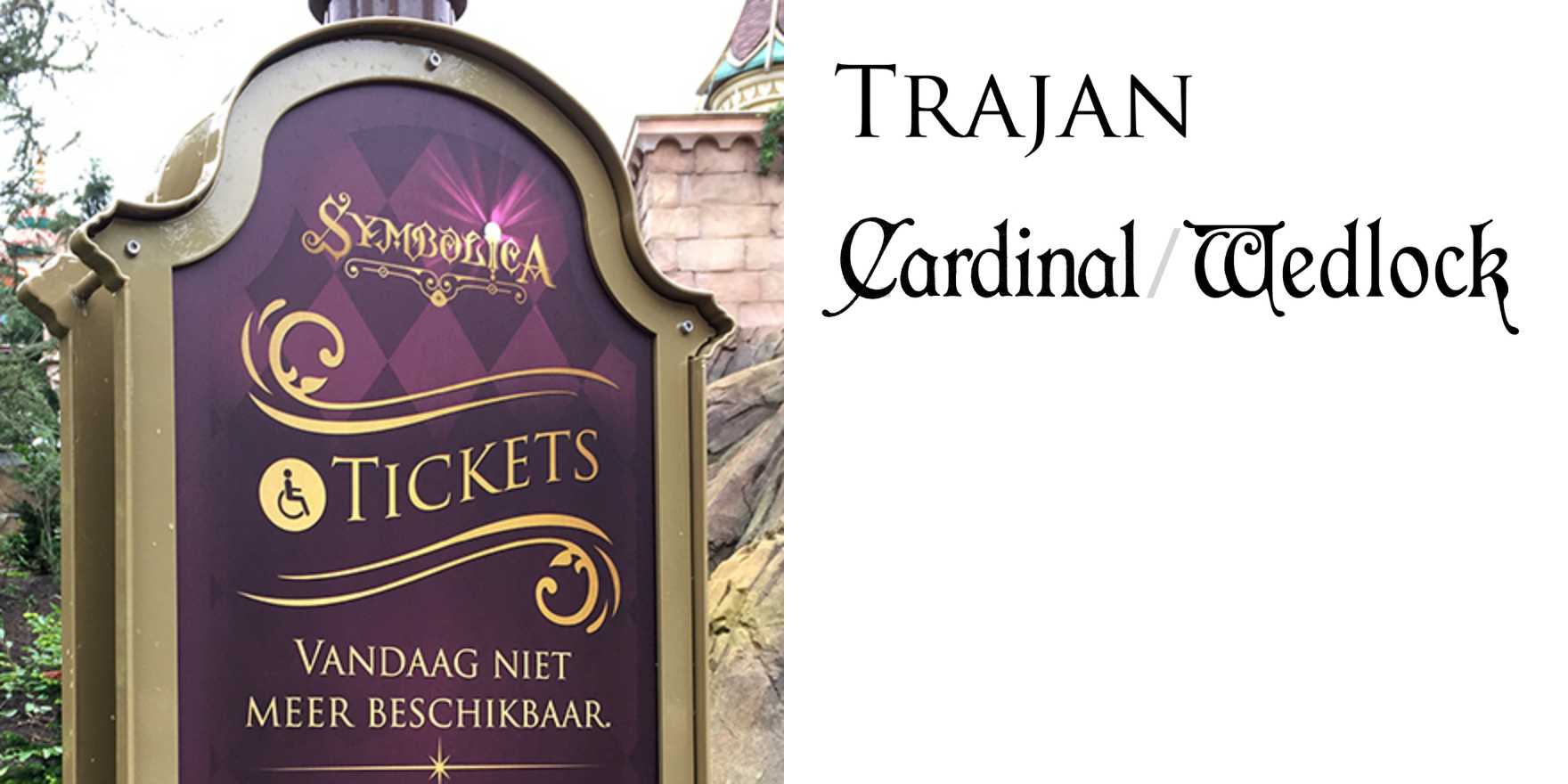 Efteling dark ride “Symbolica” - Fonts In Use