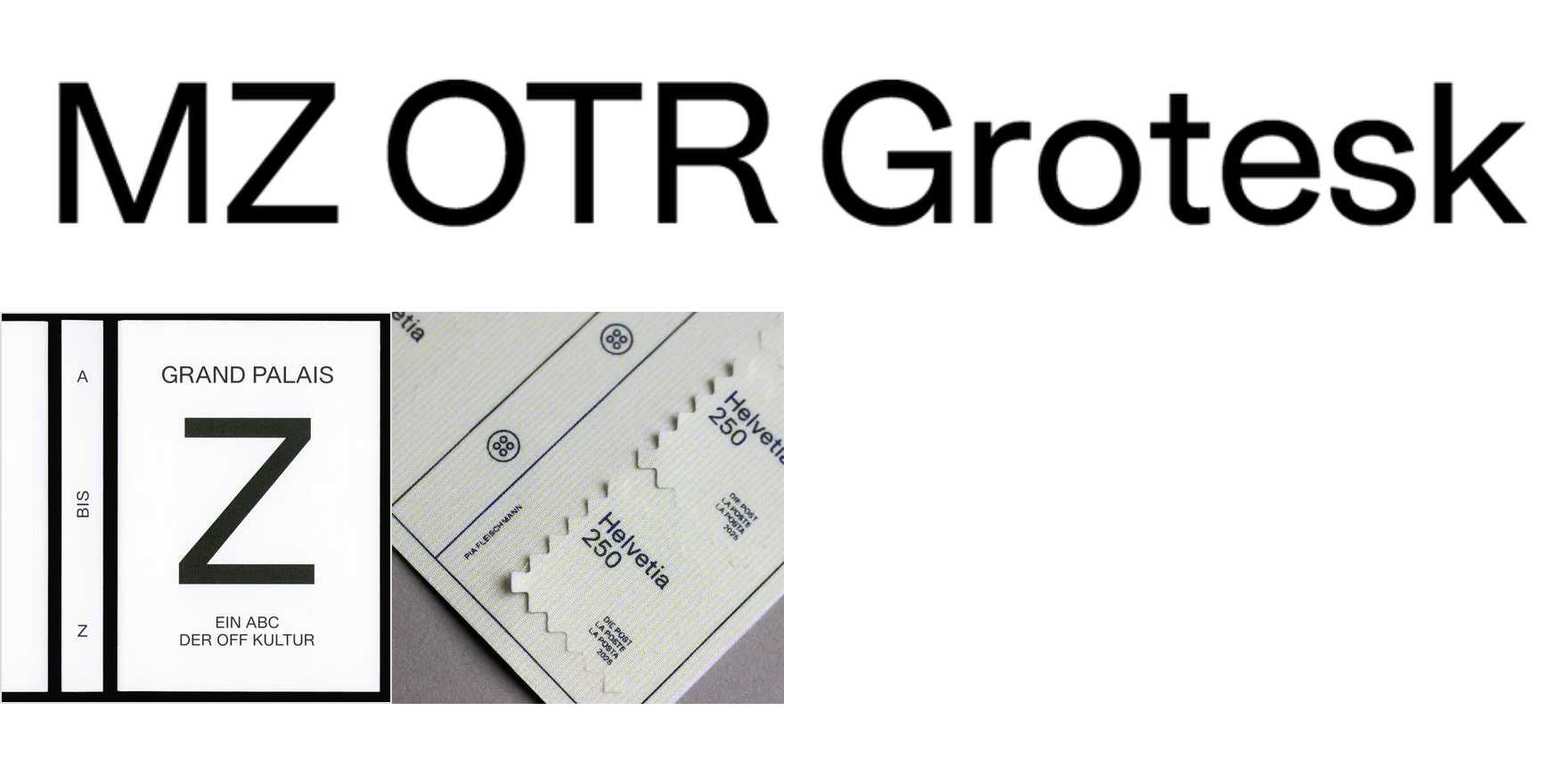 MZ OTR Grotesk in use - Fonts In Use