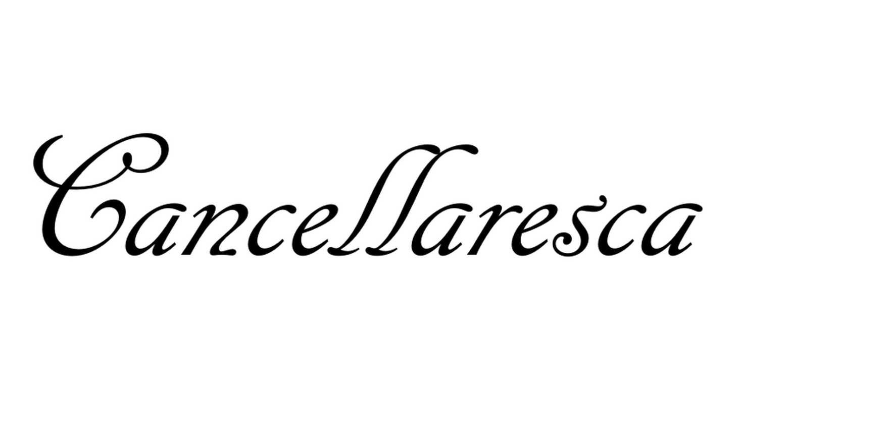 Cancellaresca in use - Fonts In Use