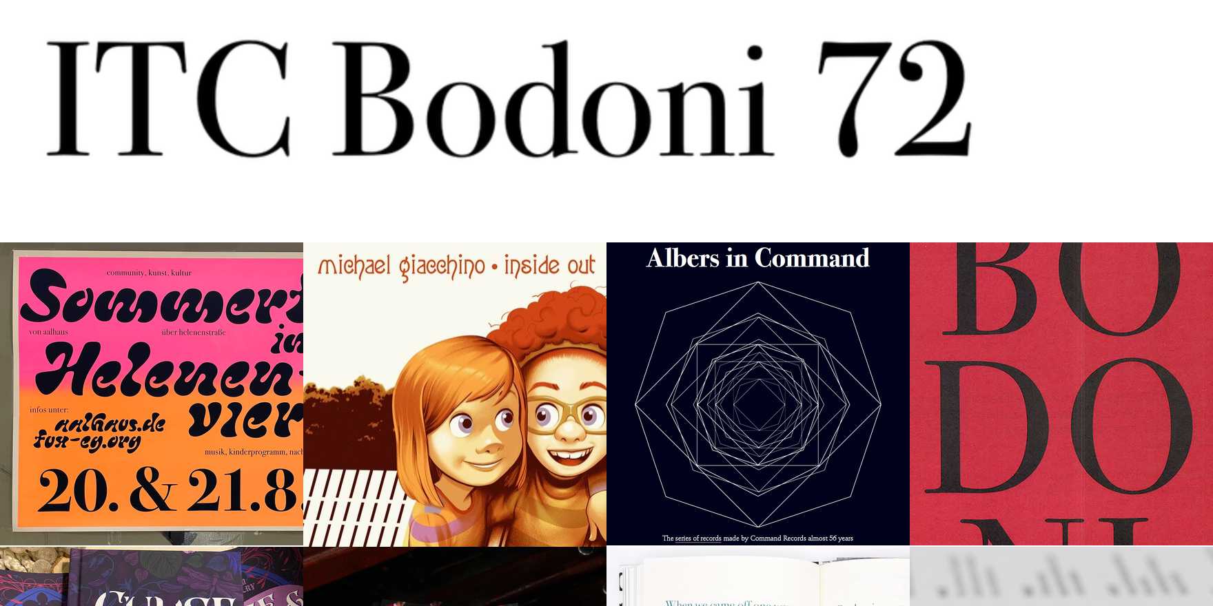 ITC Bodoni Seventy-Two in use - Fonts In Use